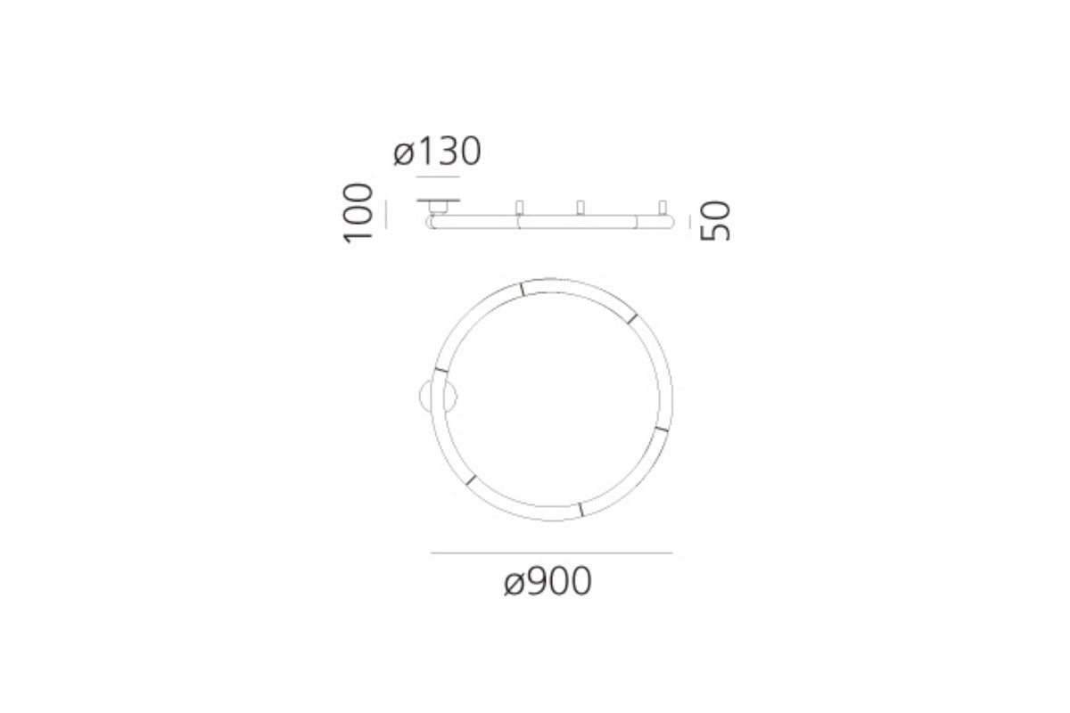 Artemide Alphabet of Light 90 Circular Wall/Ceiling – Stephen Neall ...